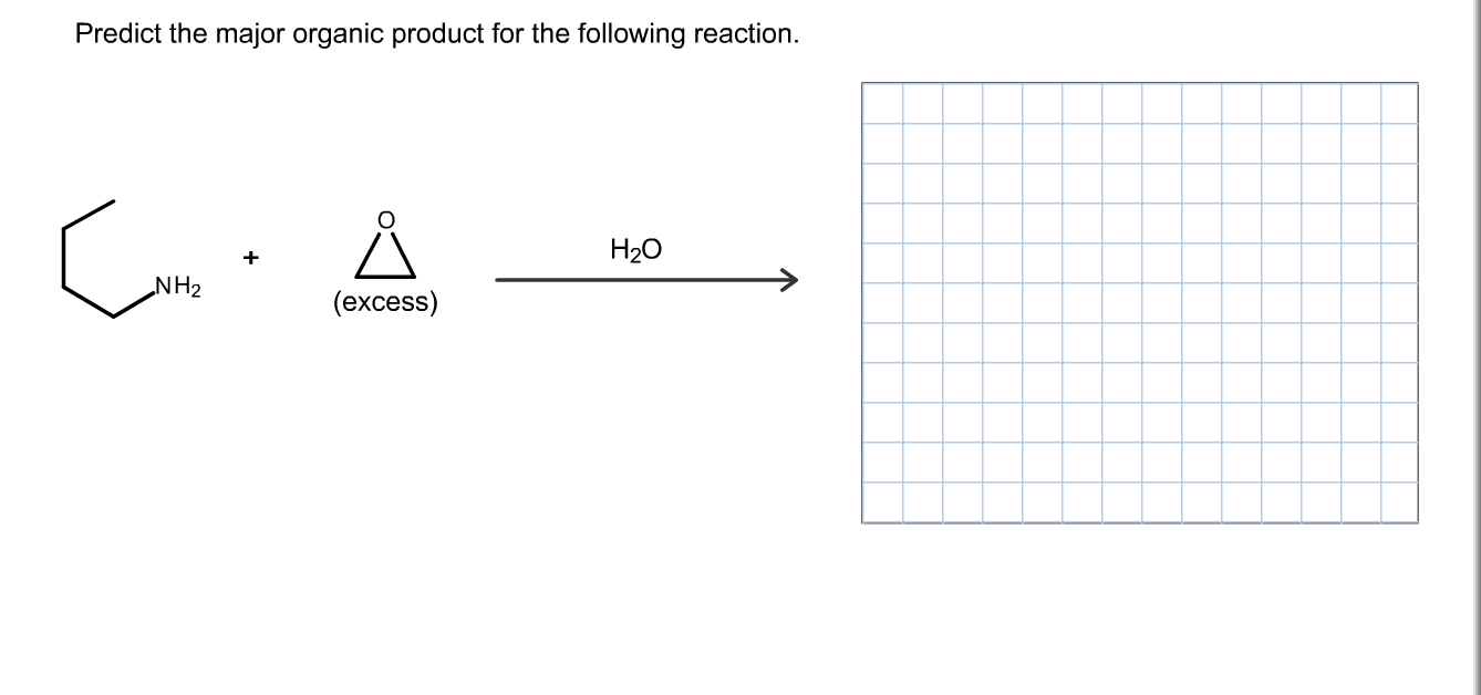 Solved Predict the major organic product for the following | Chegg.com