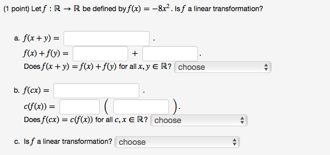 Solved 1 Point Letf R R Be Defined Byfx 8x2 Is F 