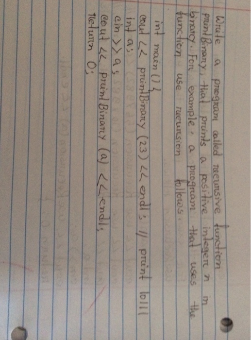 Solved Write a program called recursive function print | Chegg.com