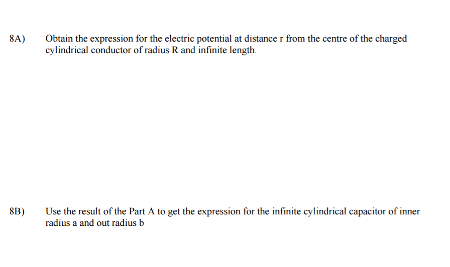 Solved Obtain the expression for the electric potential at | Chegg.com