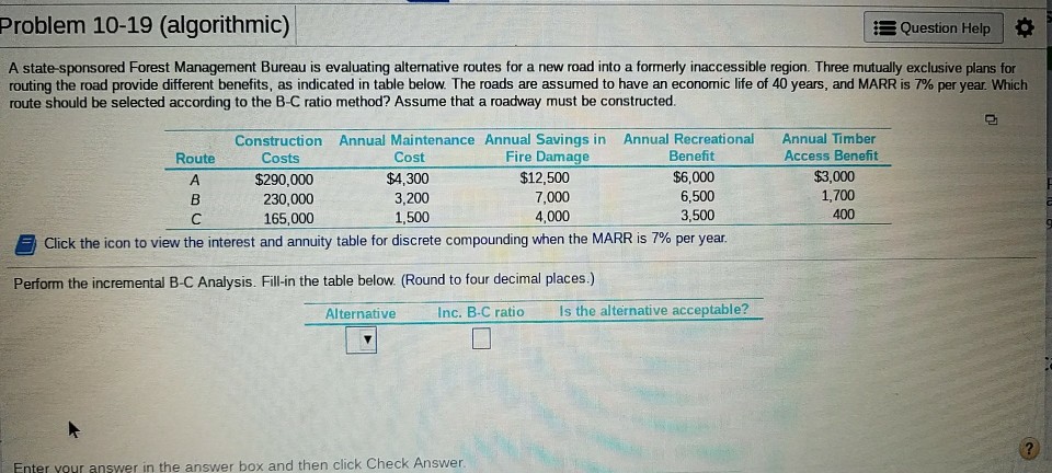 Solved Problem 10-19 (algorithmic) E Question Help A state | Chegg.com Solved Problem 10-19 (algorithmic) E Question Help A state | Chegg.com