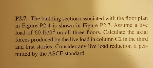 Solved P2.7. The building section associated with the floor | Chegg.com
