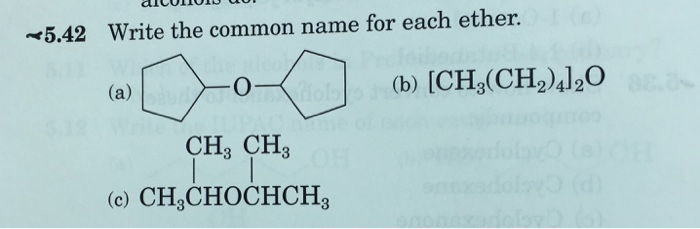 Solved Write the common name for each other. | Chegg.com