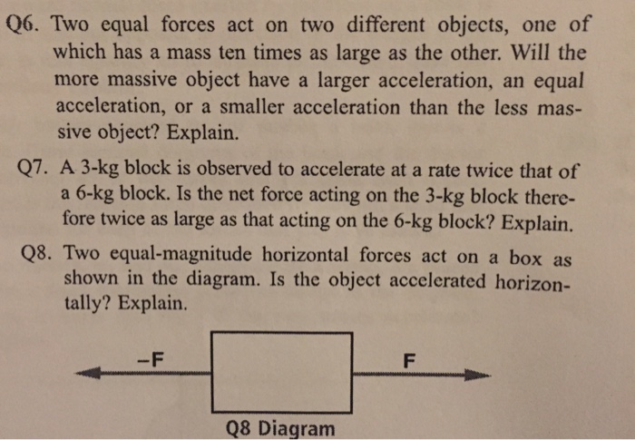 Solved Basic concepts of physics chapter #4 Questions: 6, 7 | Chegg.com