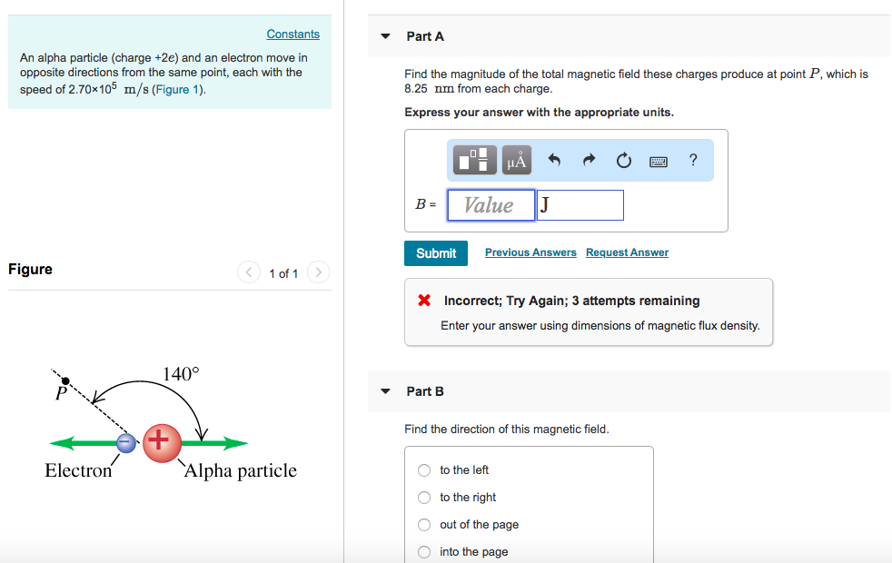 Solved Constants Part A An alpha particle (charge +2e) and | Chegg.com