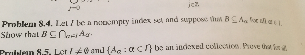Solved Let I be a nonempty index set and suppose that B | Chegg.com