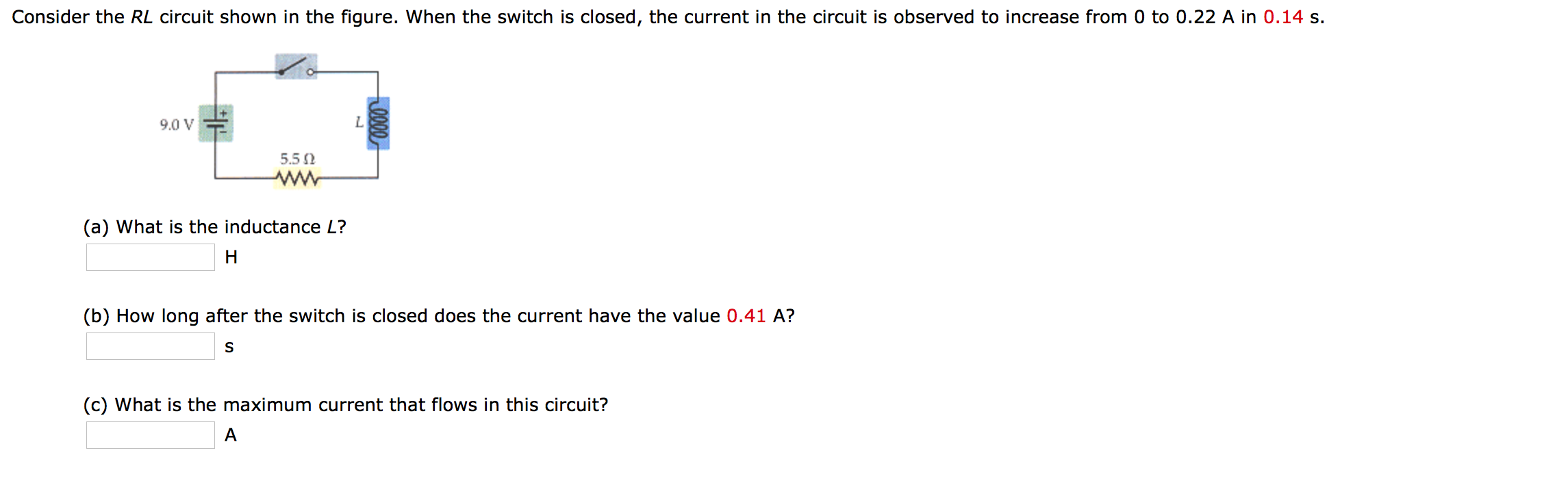 Solved Consider the RL circuit shown in the figure. When the | Chegg.com