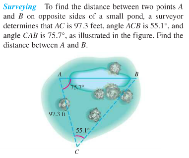 Solved To find the distance between two points A and B on | Chegg.com