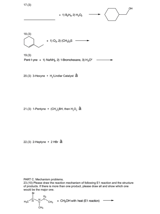 Solved Pent-1-yne + NaNH_2 1-Bromohexane. H_3O^+ | Chegg.com
