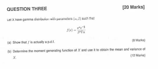 Solved Let X have gamma distribution with parameters(alpha, | Chegg.com