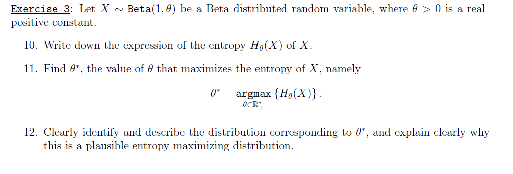 Solved Let X ~ Beta (1, theta) be a Beta distributed random | Chegg.com
