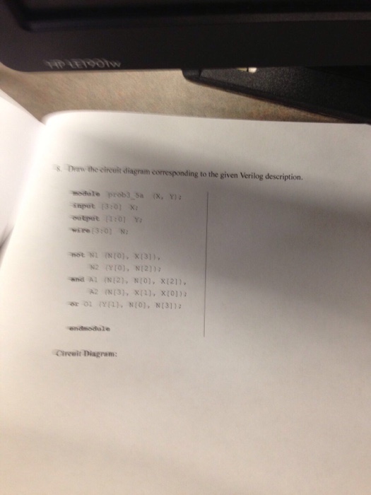 Solved Draw the circuit diagram corresponding to the given | Chegg.com