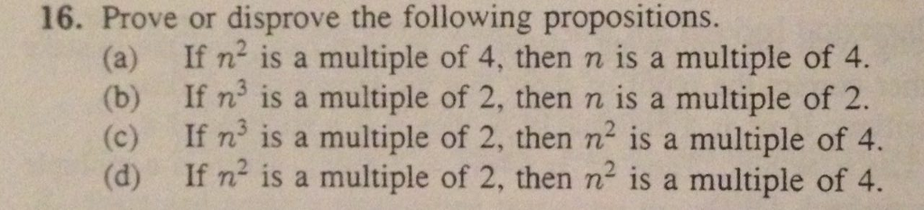 Solved Prove or disprove the following propositions. (a) If | Chegg.com
