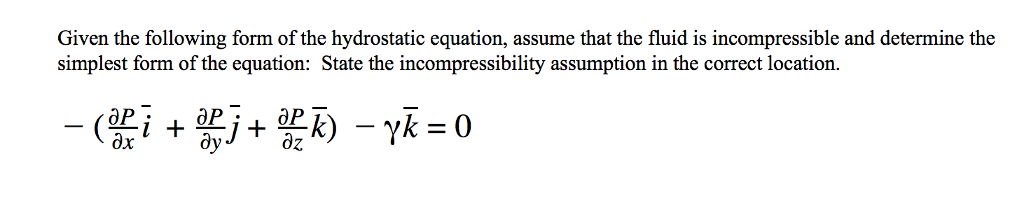 Solved Given the following form of the hydrostatic equation, | Chegg.com