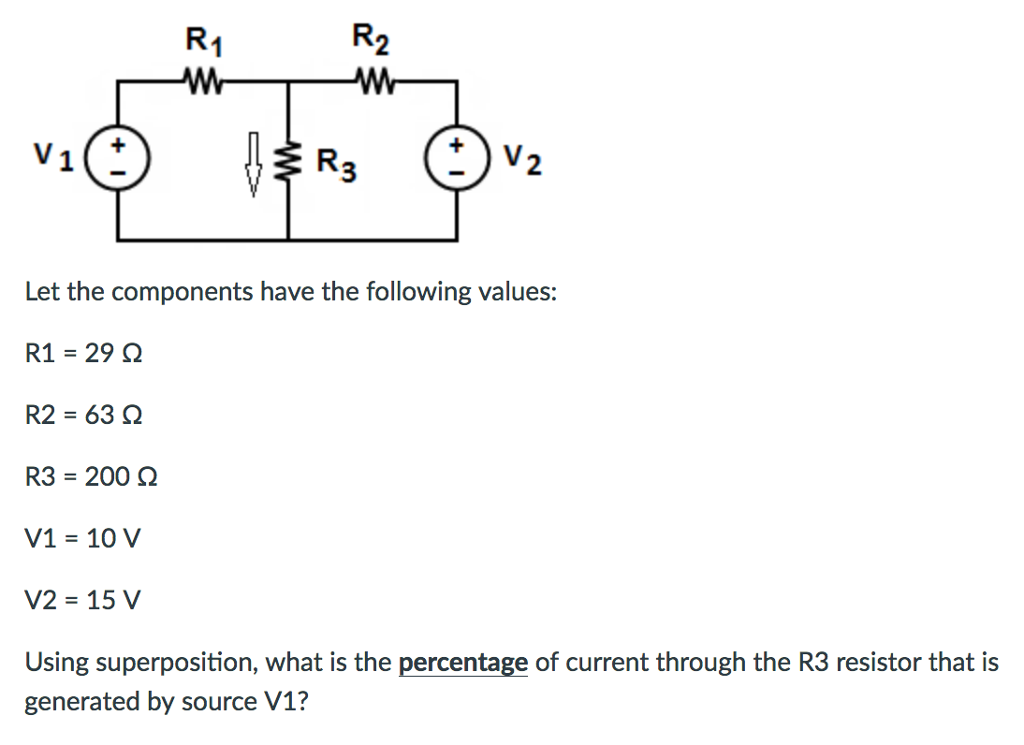 Solved Let the components have the following values: R1 = | Chegg.com