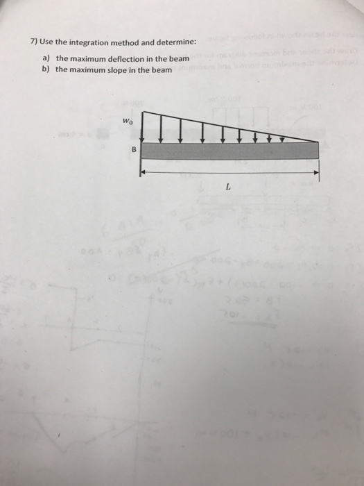 Solved Use the integration method and determine: the maximum | Chegg.com