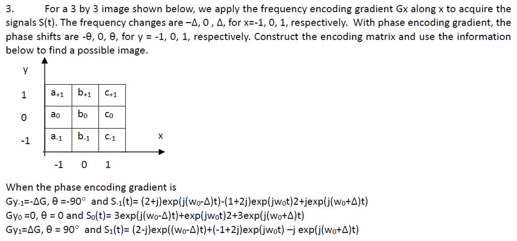 3. For a 3 by 3 image shown below, we apply the | Chegg.com