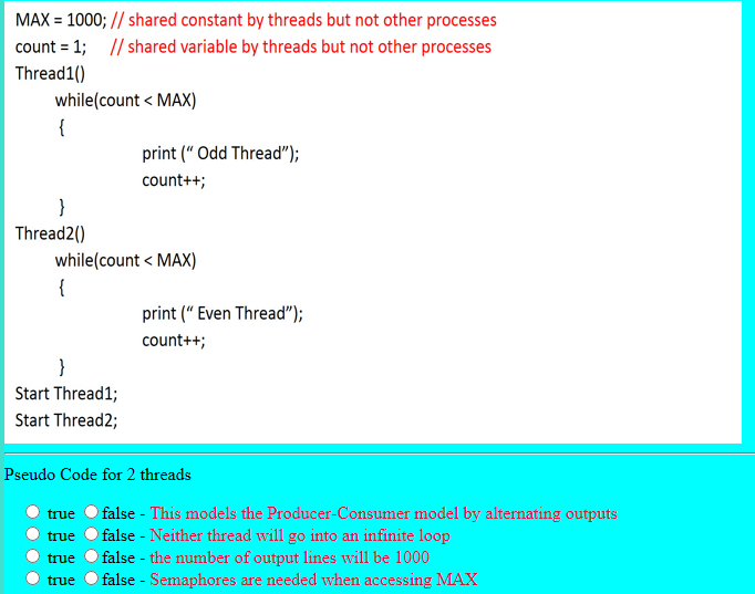 Solved ???-1000; //shared constant by threads but not other | Chegg.com