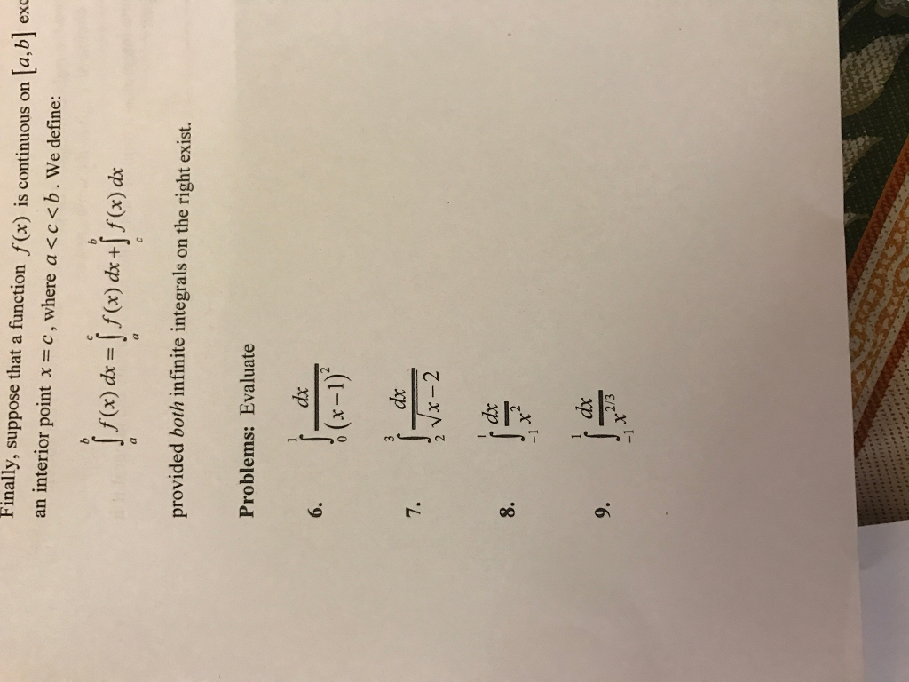 Solved Finally, suppose that a function f (x) is continuous | Chegg.com
