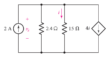 Solved Find Vx in the circuit below. | Chegg.com