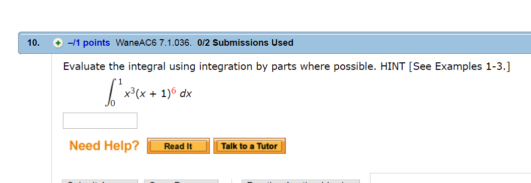 Solved Evaluate the integral using integration by parts | Chegg.com Solved Evaluate the integral using integration by parts | Chegg.com