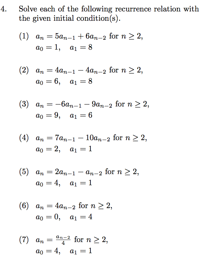 Solved You dont have to do all of them. Just a few! I need | Chegg.com