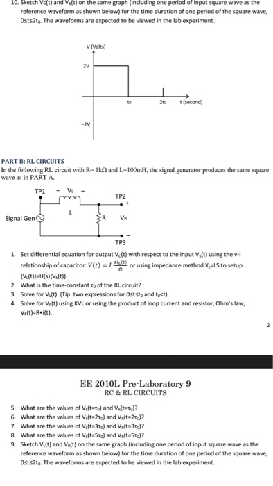 Solved In the following RC Circuit with R-1Kf2 and C-0. I | Chegg.com