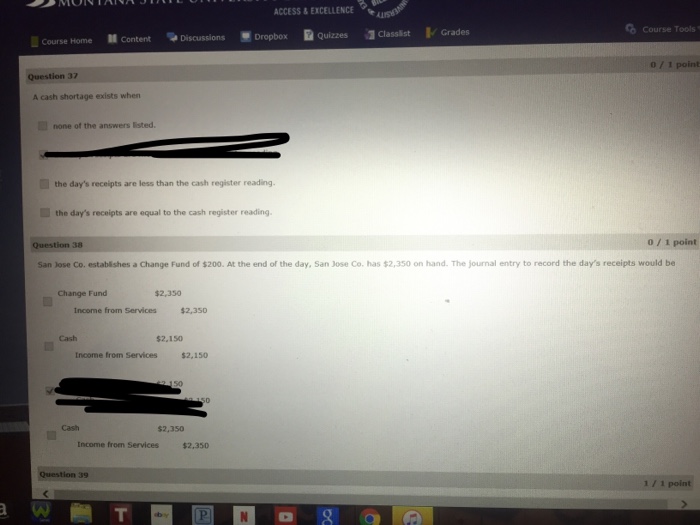 Solved A cash shortage exists when none of the answer | Chegg.com