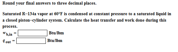 Solved Round your final answers to three decimal places. | Chegg.com