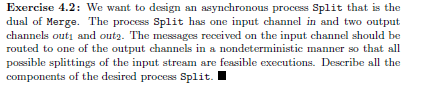Exercise 4.2: We want to design an asynchronous | Chegg.com