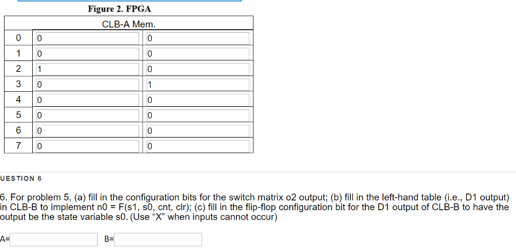 5 Given The Fpga In Figure 2 Below Implement Logic 6614