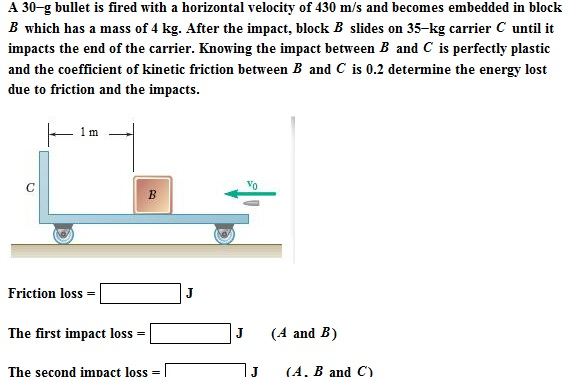 Solved A 30-g bullet is fired with a horizontal velocity of | Chegg.com