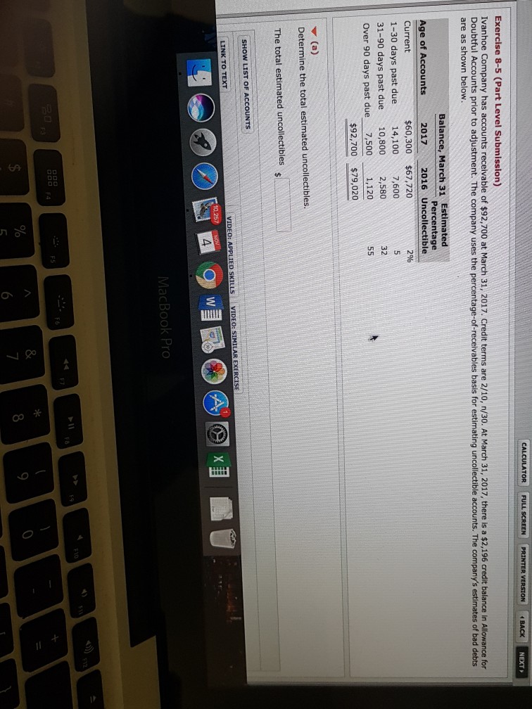 Solved NEXT Exercise 8-5 (Part Level Submission) Ivanhoe | Chegg.com