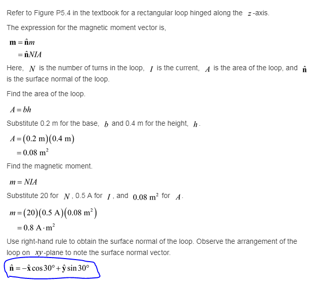 Solved The rectangular loop shown in Figure. consists of 20 | Chegg.com