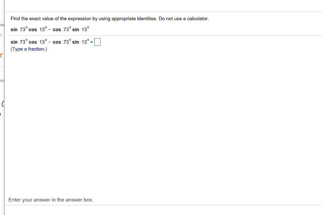 Solved Find the exact value of the expression by using | Chegg.com