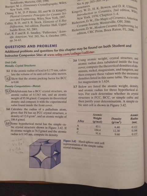 Solved If the atomic radius of lead is 0.175 nm. calculate | Chegg.com