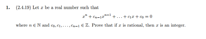 Solved Let x be a real number such that where and Prove | Chegg.com