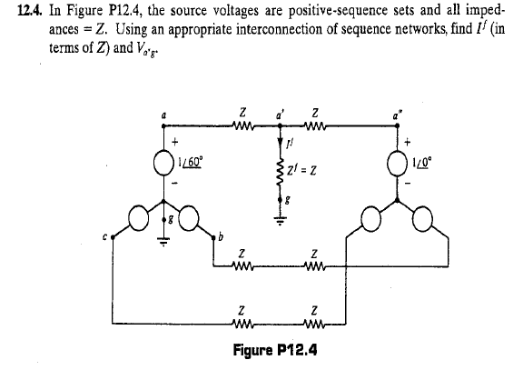 Solved 124. In Figure P12.4, the source voltages are | Chegg.com