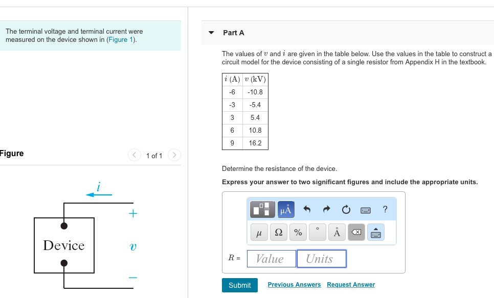 Solved The terminal voltage and terminal current were | Chegg.com