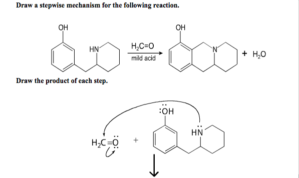 Draw a stepwise mechanism for the following reaction. | Chegg.com