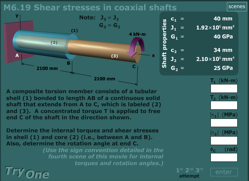 Solved A composite torsion member consists of a tubular | Chegg.com