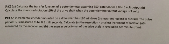 Solved Pa2 (a) Calculate the transfer function of a | Chegg.com
