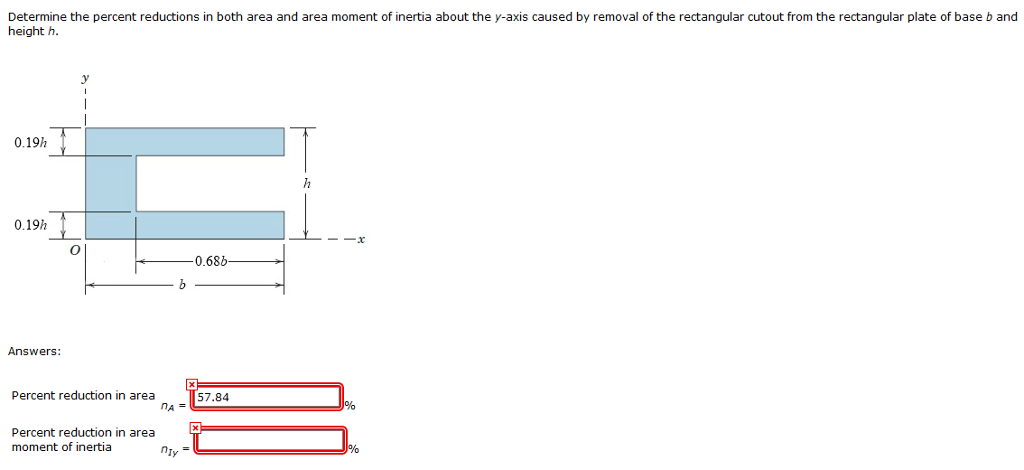 Solved Determine the percent reductions in both area and | Chegg.com
