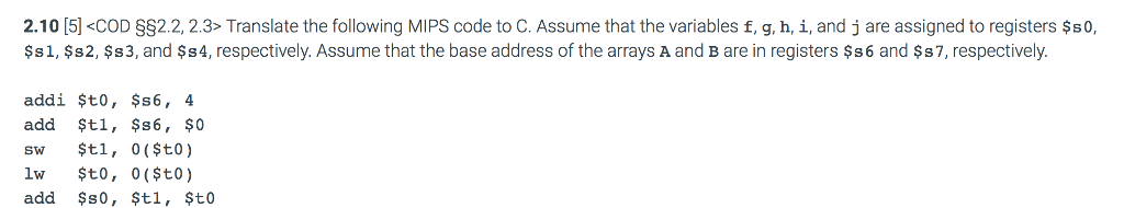 Solved 2.10 [5] | Chegg.com