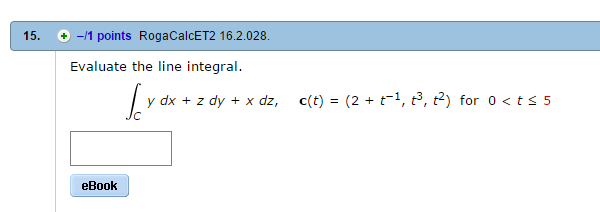 Solved Evaluate the line integral.integral_c y dx + z dy + x | Chegg.com