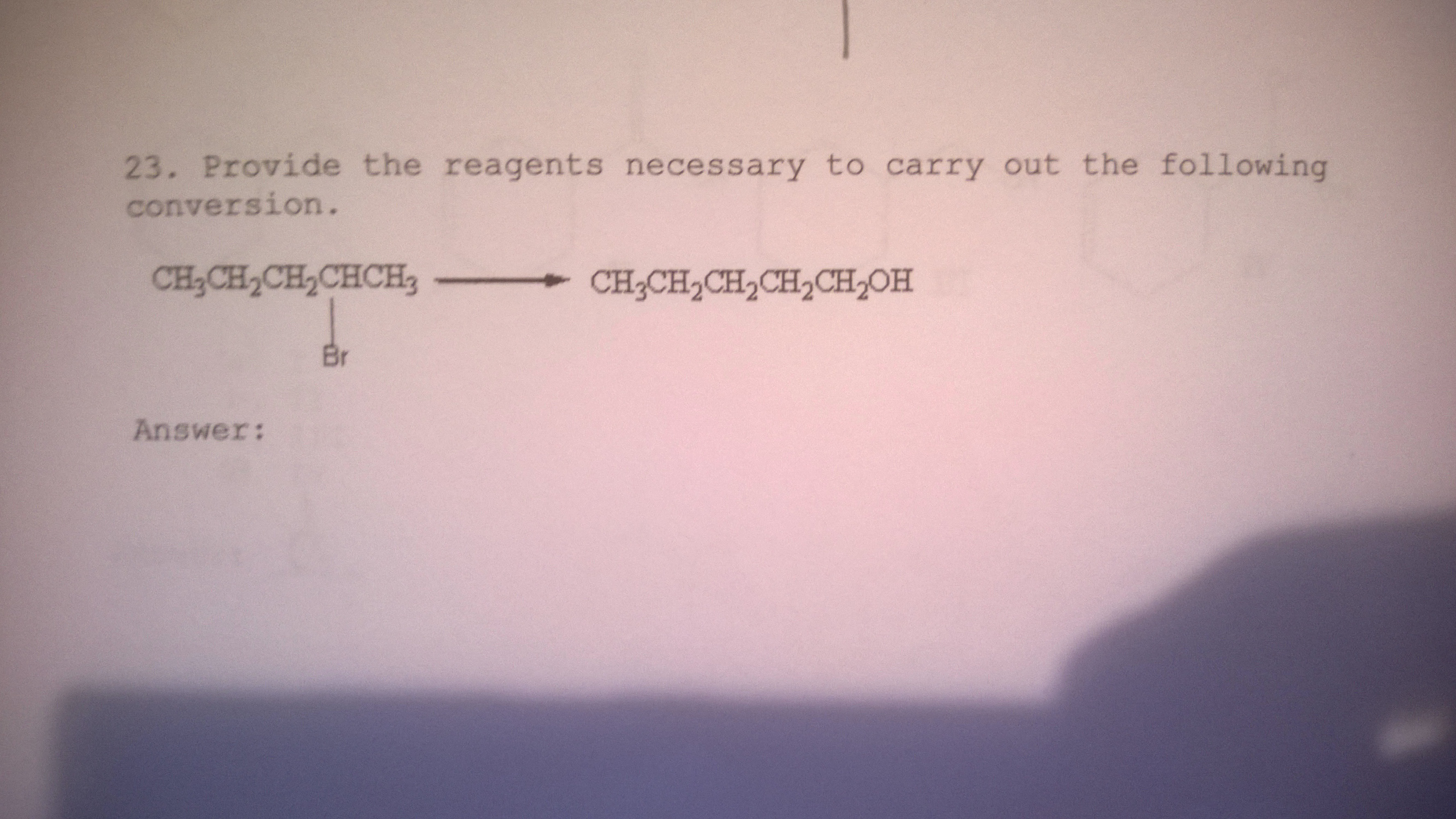 Solved Provide the reagents necessary to carry out the | Chegg.com Solved Provide the reagents necessary to carry out the | Chegg.com