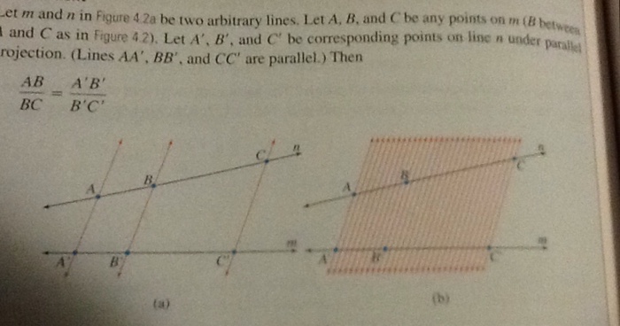 Solved Prove that the parallel projection preserve ratios of | Chegg.com