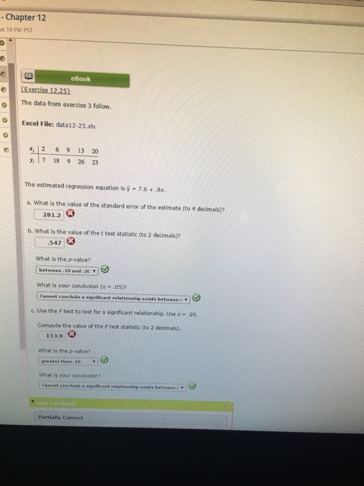 Solved The data from exercise 3 follow. The estimated | Chegg.com
