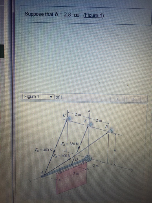 Solved Suppose that h = 2.8 m . (Figure 1) Figure 1 'of! C2 | Chegg.com