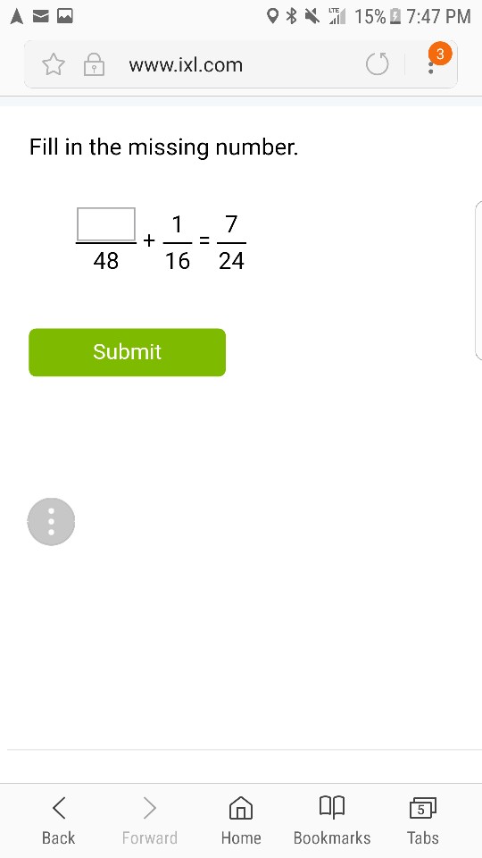 Solved 9 4.-il 15% A 7:41 PM www.ixl.com Learning Analytics | Chegg.com